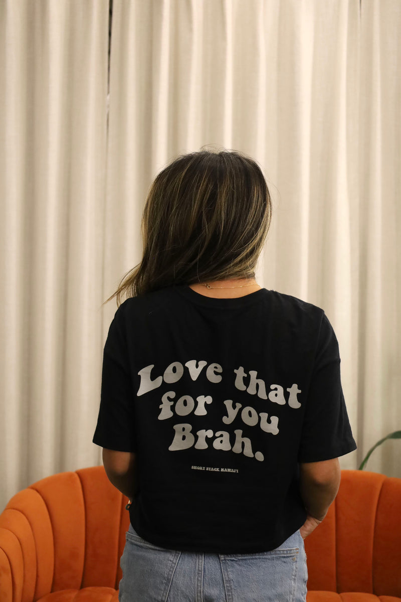 NEW- Love that for you crop top - Black – Short Stack HI