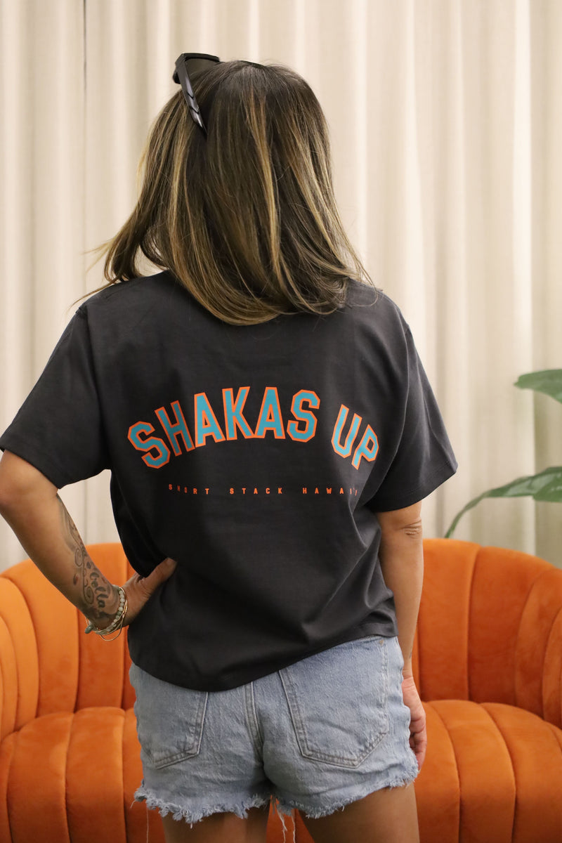 NEW- Shakas up - graphite gray crop – Short Stack HI