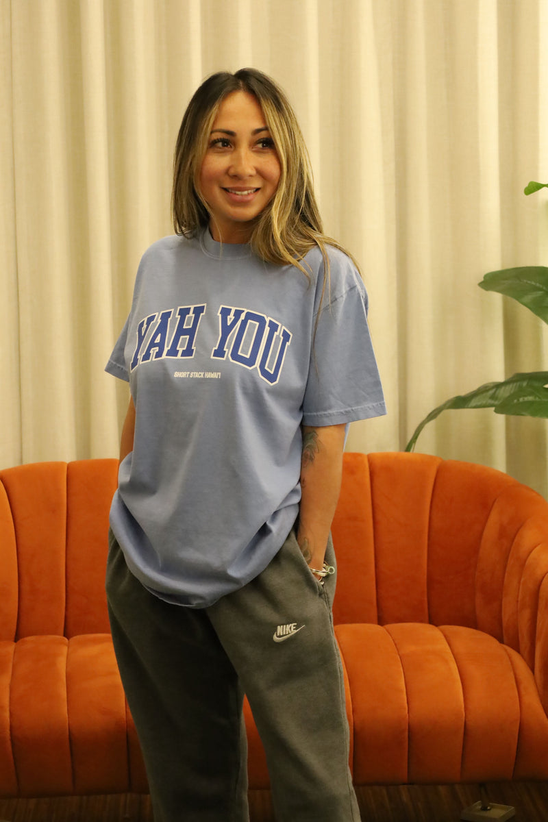 * Yah you - Blue_ comfort colors tee – Short Stack HI