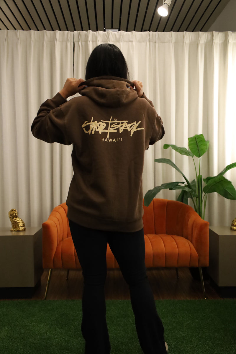 *RESTOCK! Signature zip hoodie-Brown – Short Stack HI